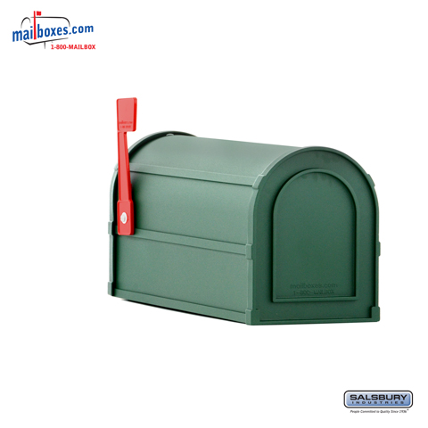 Heavy Duty Rural Mailbox - Green | Mailboxes.com