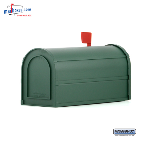 Heavy Duty Rural Mailbox - Green | Mailboxes.com