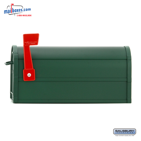 Heavy Duty Rural Mailbox - Green | Mailboxes.com