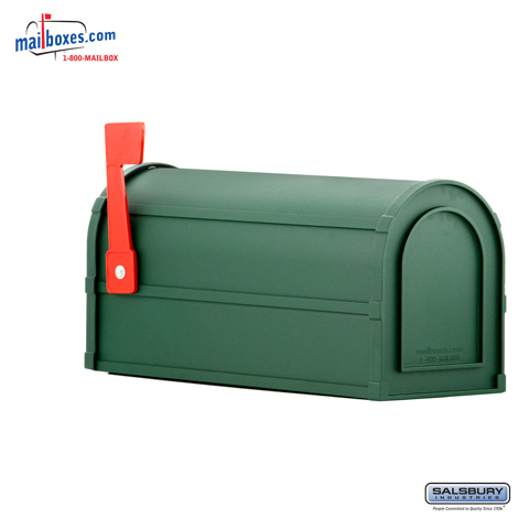 Heavy Duty Rural Mailbox - Green | Mailboxes.com